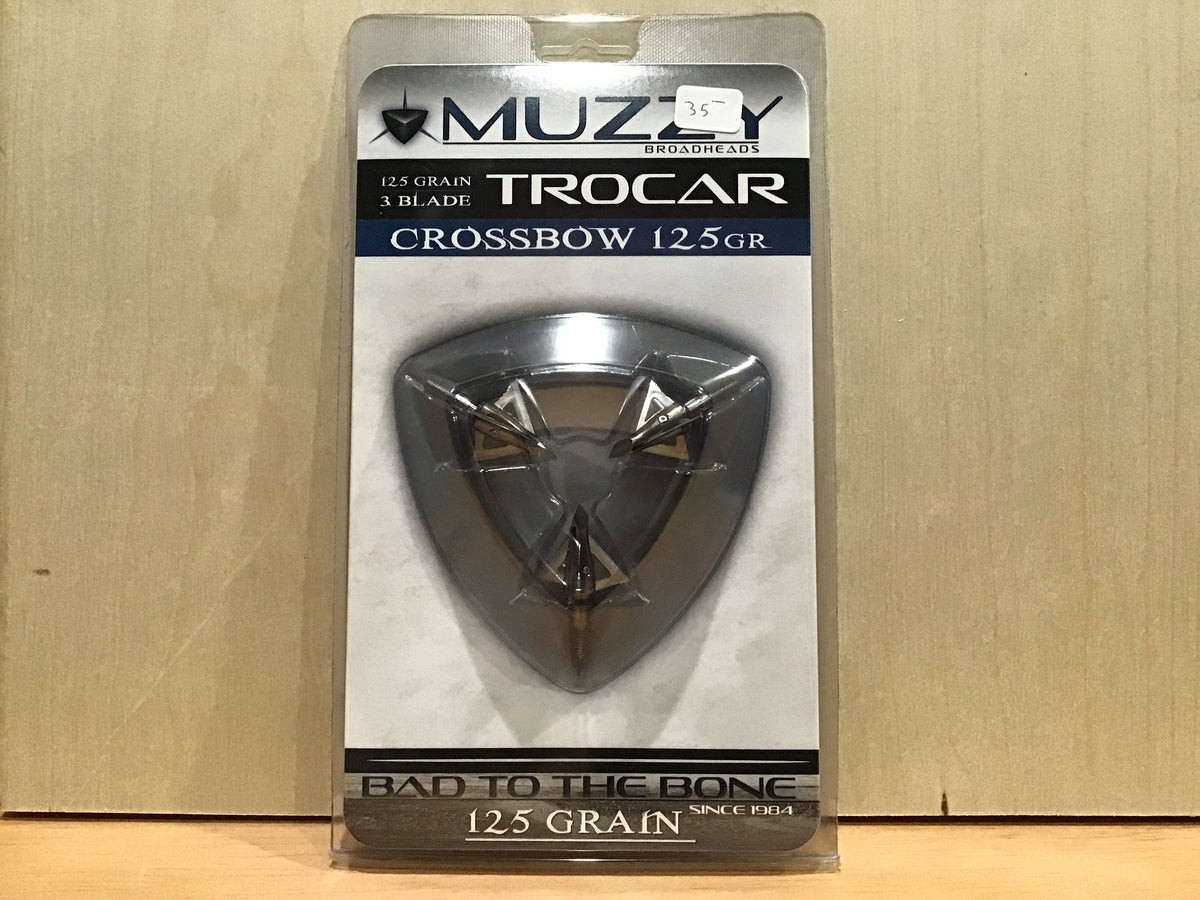 Muzzy Trocar 125 Grain 3-Blade Broadheads — Backcountry Archery